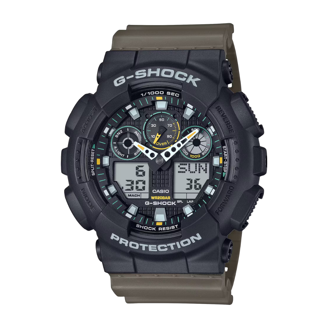 Casio G-Shock GA-100TU-1A3DR Analog-Digital Watch | City Chain – City ...