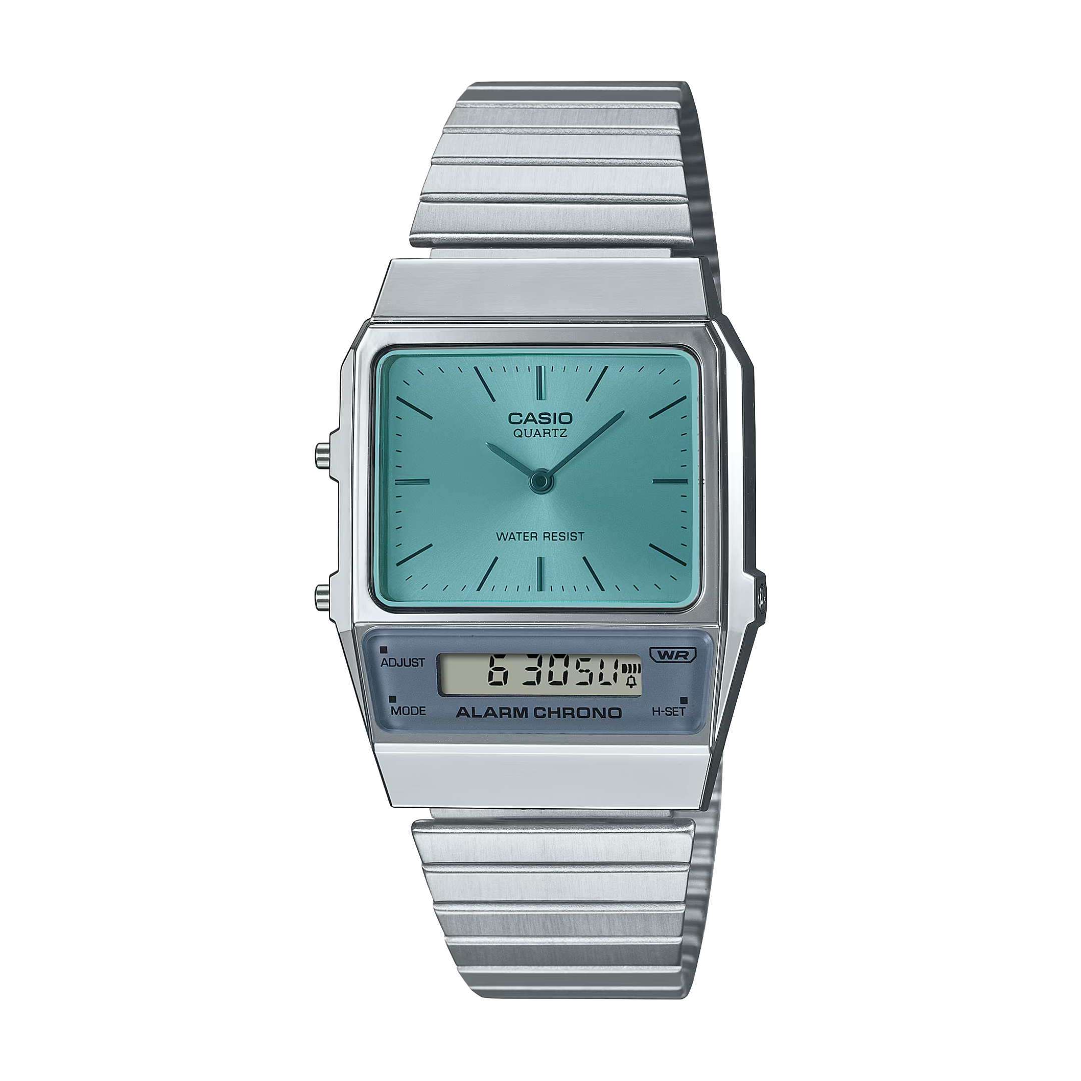 CASIO GENERAL VINTAGE AQ-800EC-2ADF ANALOG-DIGITAL SILVER WOMEN WATCH ...